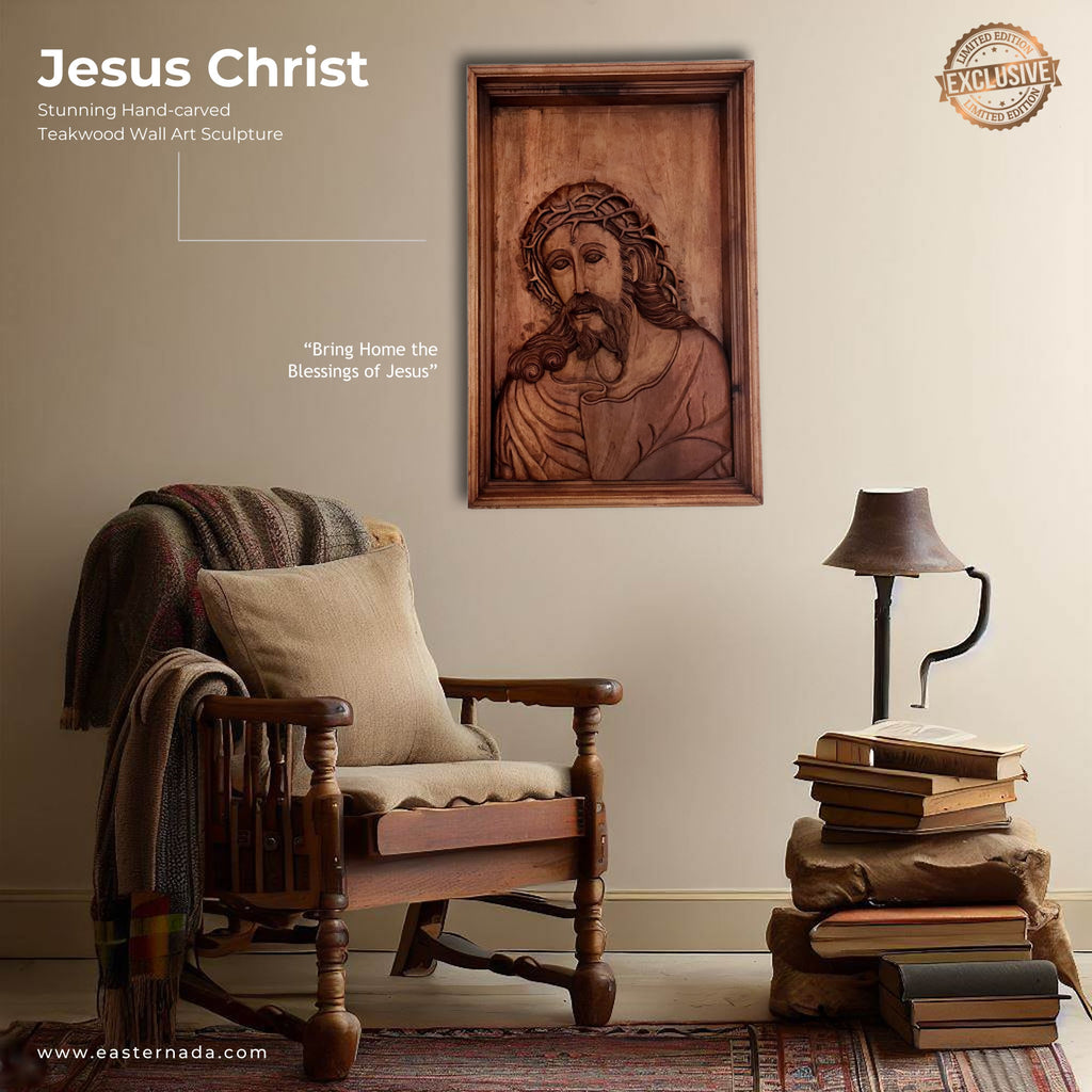Hand Carved Wooden Lord Jesus Religious Vatican Christian Art – Easternada